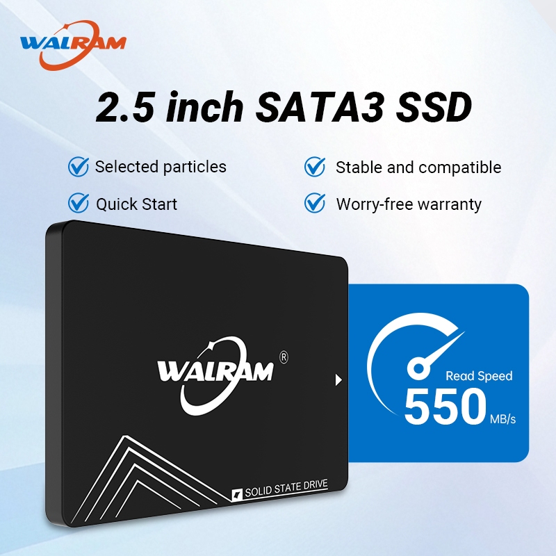ฮาร์ดดิสก์ SSD Walram 2.5 นิ้ว SATA3 128GB 256GB 512GB 120GB 240GB ของ ...
