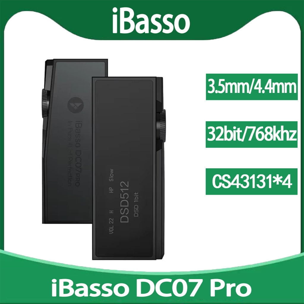 Ibasso DC07PRO Dongle Cap ถอดรหัสแบบพกพา DC07 PRO 4 pcs CS43131 ชิป USB DAC 4.4 มม.เครื่องขยาย ...
