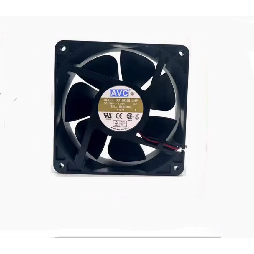 Avc DD12038B12HP 12V พัดลมปริมาณอากาศสูง DC1.05A พัดลมระบายความร้อนเซิร์ฟเวอร์ Dell | Shopee ...