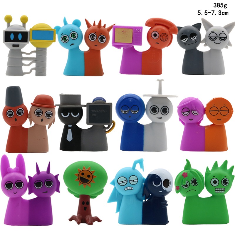 12 ชิ้น/เซ็ต Incredibox Sprunki Chapter 3 Variant Body Together ตัวเลข ...