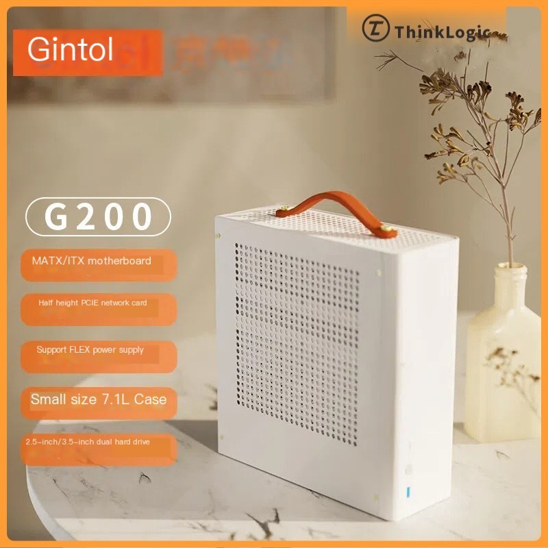 Gintol G200 MATX/ITX เคสคอมพิวเตอร์ขนาดเล็ก 7.1L Mini Portable Desktop ...