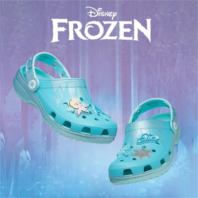 รองเท้าเด็ก: รองเท้าแตะเด็ก Crocs Disney Frozen Princess Elsa | 210235 ...