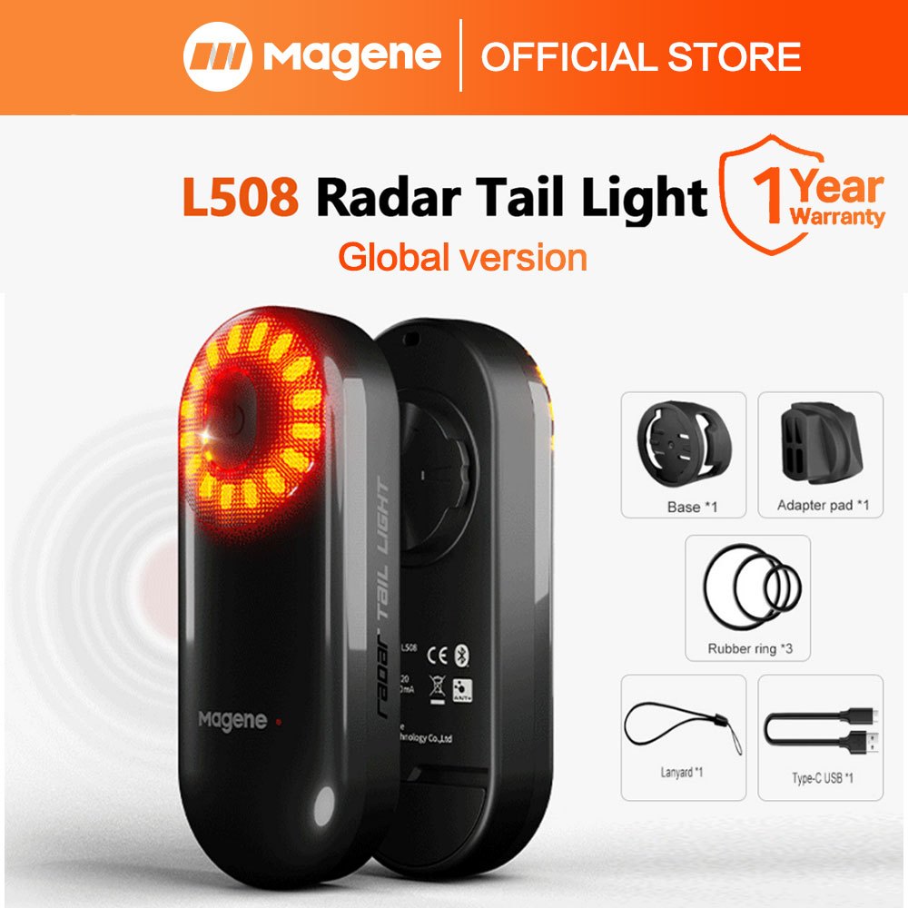 [รับประกันอย่างเป็นทางการ] Magene L508 ไฟท้ายจักรยาน เรดาร์ เซนเซอร์ ...