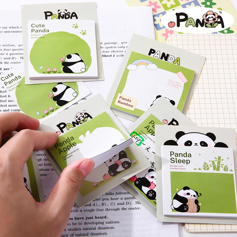 Panda Sticky Memo Motes Tearable Sticky Stationery Notepad Note ...