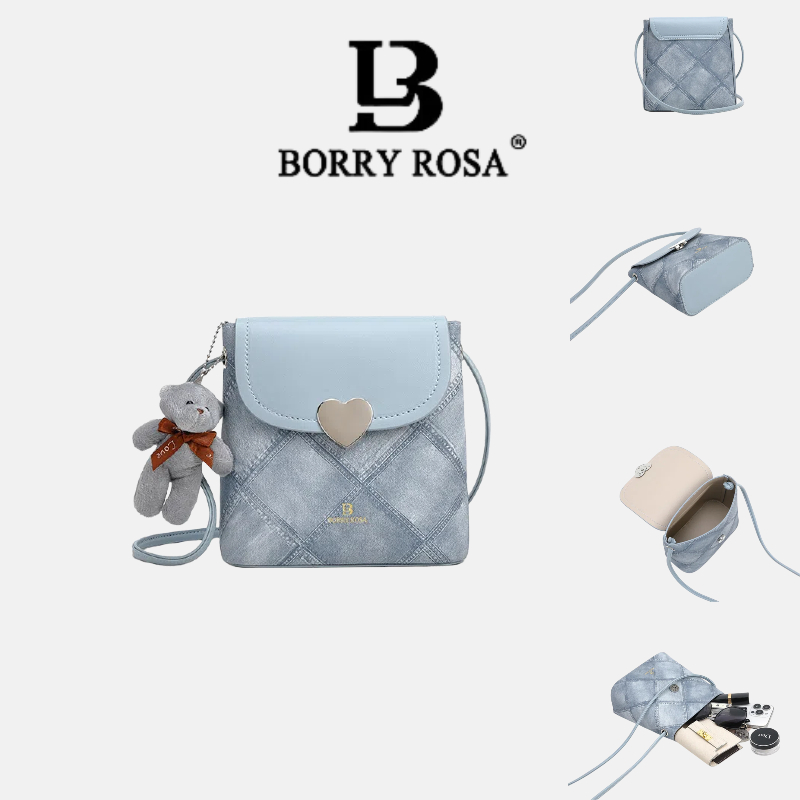 Borry ROSA กระเป๋าสะพายไหล่แฟชั่นใหม่ วัสดุแข็งแรงรับน้ำหนักได้ดี ใช้ ...