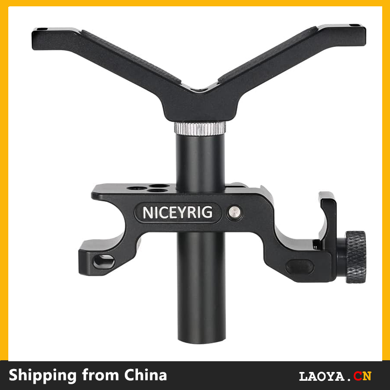 NICEYRIG 15mm LWS Rod Lens Support Y-Bracket, 64mm Vertical Adjustment ...