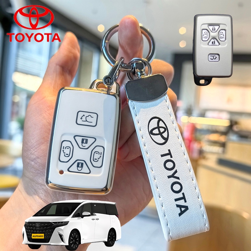 Toyota 5 ปุ่มกุญแจรถ Toyota Alphard ฝาครอบกุญแจสําหรับ Toyota Alphard ...
