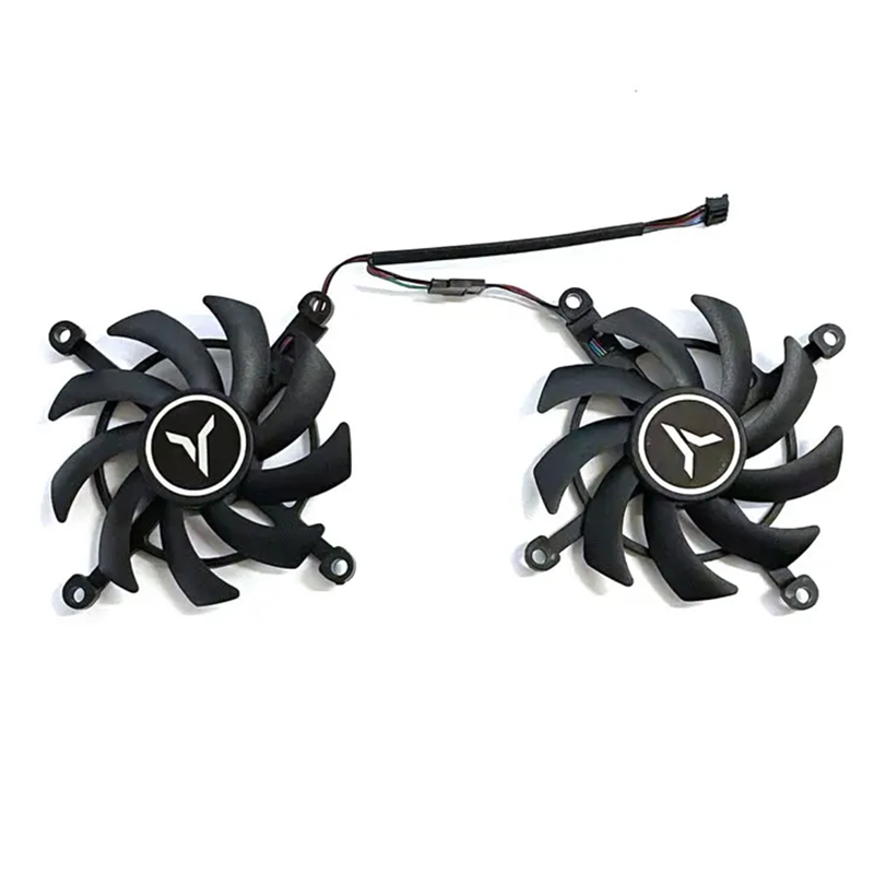 85 มม.12V กราฟิกการ์ดพัดลมระบายความร้อนสําหรับ YESTON GeForce RX6600XT ...