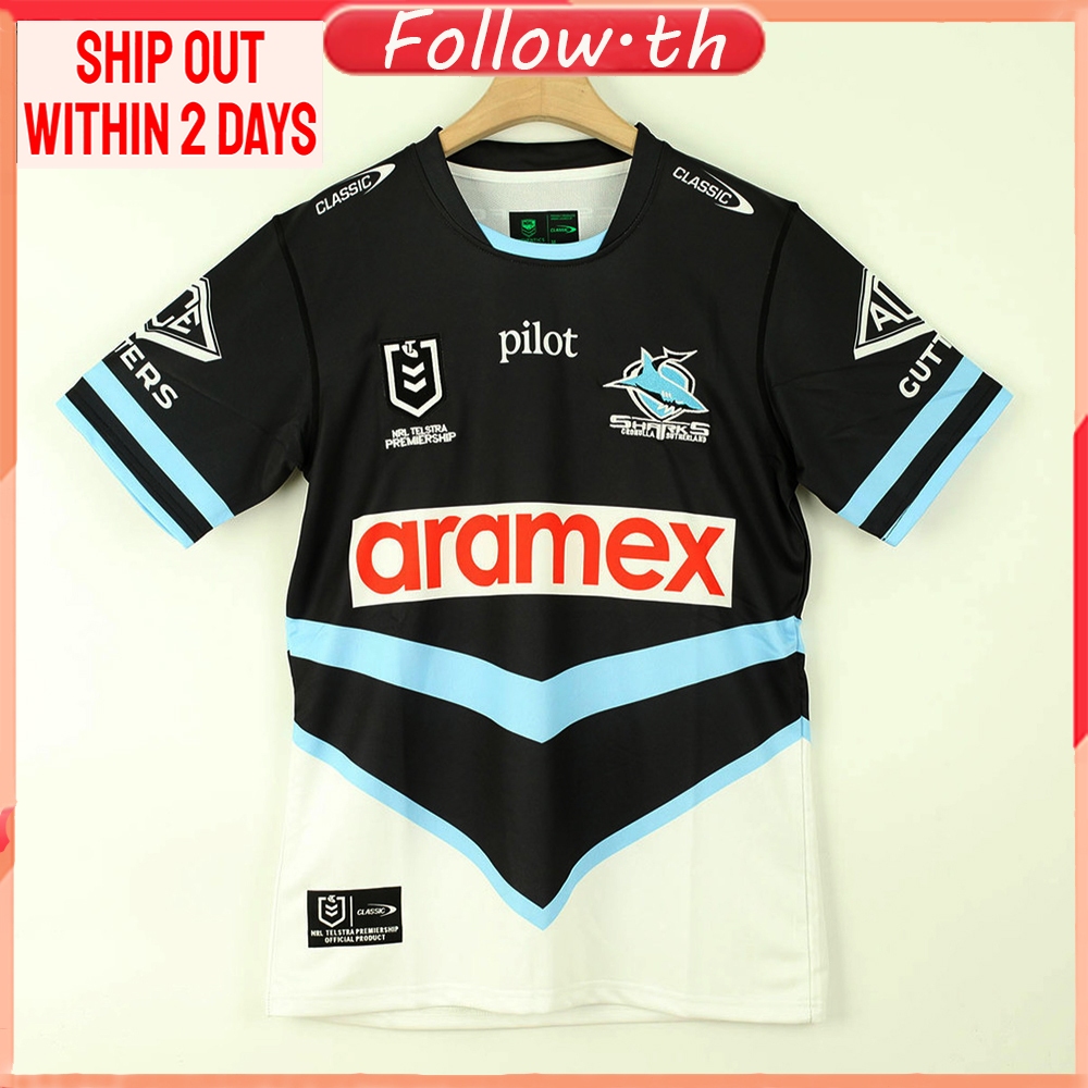 2025 Cronulla Sharks Away Rugby Jersey Red Shirt | Shopee Thailand