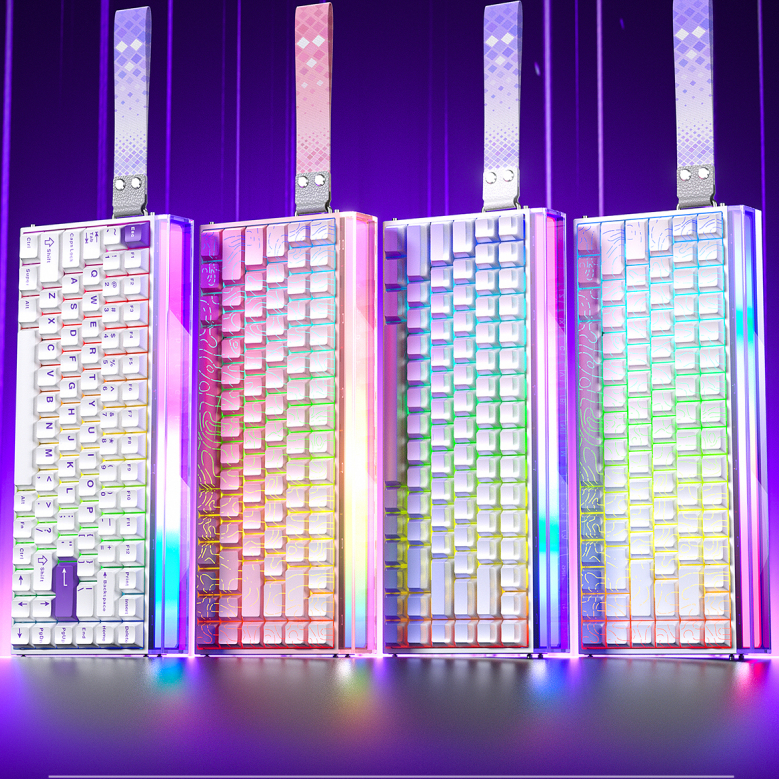 Aula HERO 84HE คีย์บอร์ดแม่เหล็ก RT0.01 8Khz แบบมีสายพร้อมกล่องไฟ RGB ...