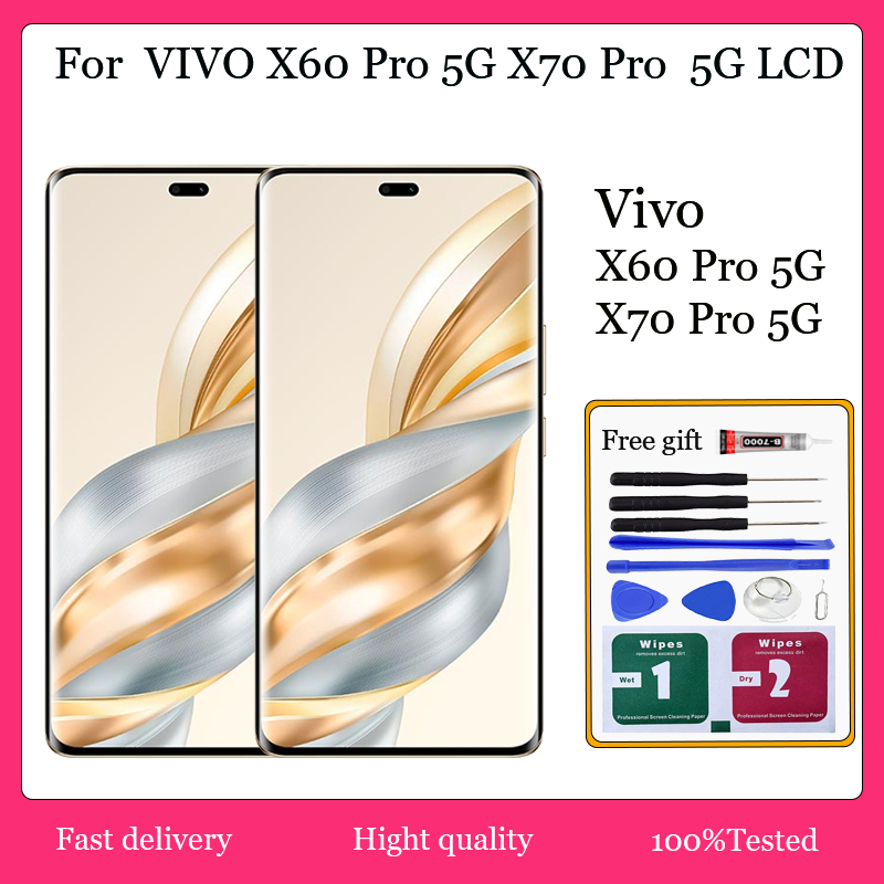 Original AMOLED สําหรับ Vivo X60 Pro 5G X70 Pro 5G จอแสดงผล LCD หน้าจอ ...