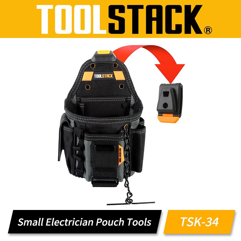 Toolstack TSK-34 กระเป๋าเครื่องมือแบบแขวนเร็ว กระเป๋าคาดเอวเครื่องมือช่างไฟฟ้ามัลติฟังก์ชั่น ...