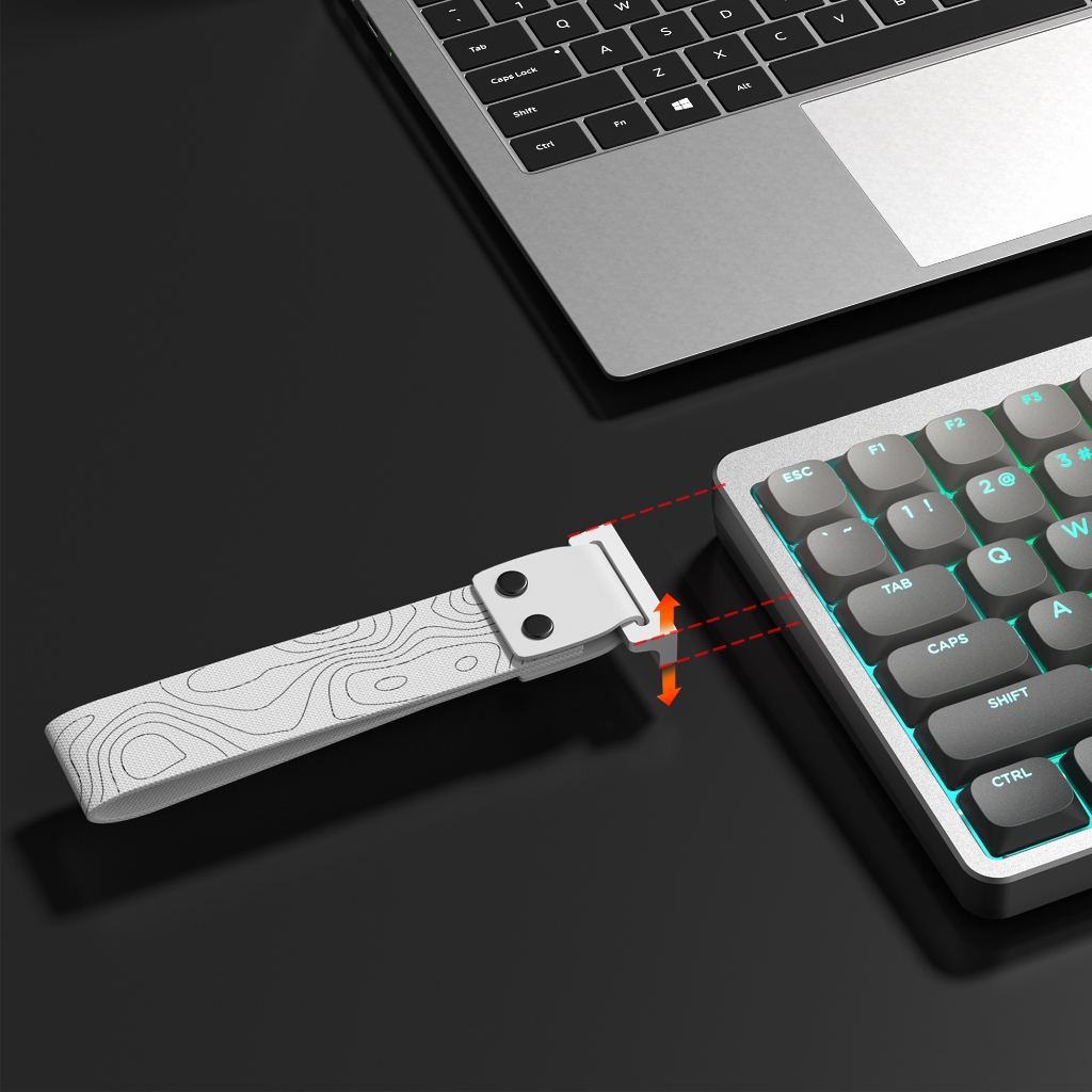 Womier Universal Keyboard Strap การปรับแต่ง Snap Strap Topographic ...