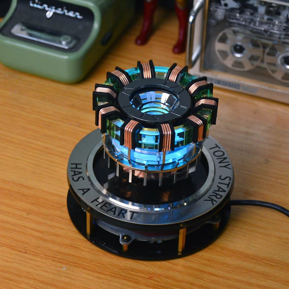 โลหะ Maglev MK2 MK1 ของเล่นหน้าอกโคมไฟ Super Hero 1:1 Arc Reactor ...
