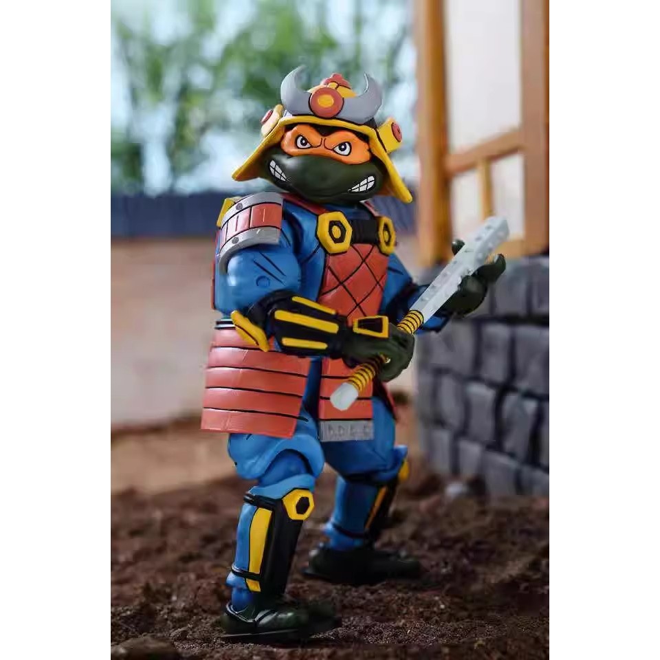 NECA เต่านินจาวัยรุ่นรุ่นเคลื่อนไหว Samurai Michelangelo Space ...