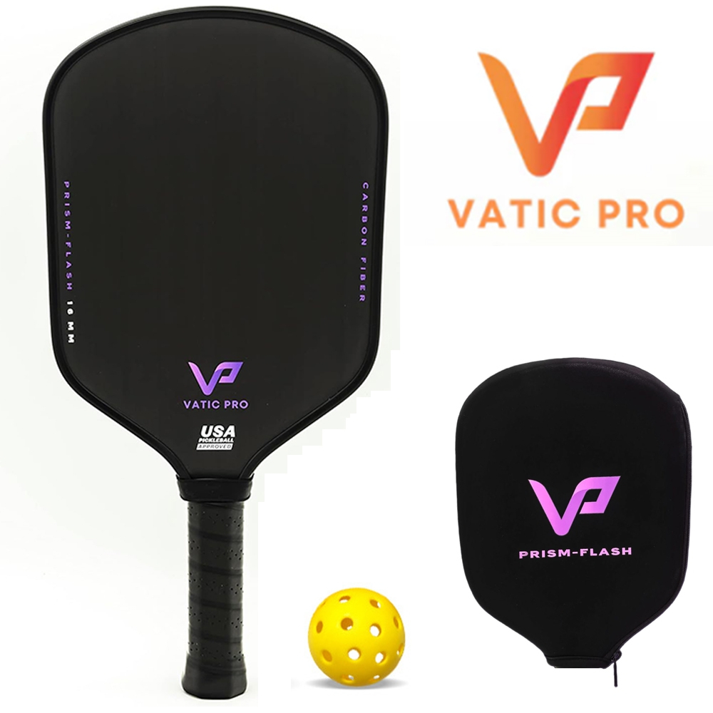 Vatic Pro Prism Pickleball Paddle แฟลช Pickleball Paddle Carbon Fibr 16 ...