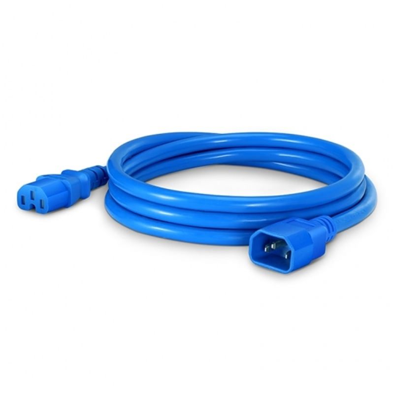 Iec 320 C14 To C15 PDU UPS ชายหญิงสายไฟ 3 M/5 M สาย 14AWG สีแดง/สีฟ้า ...