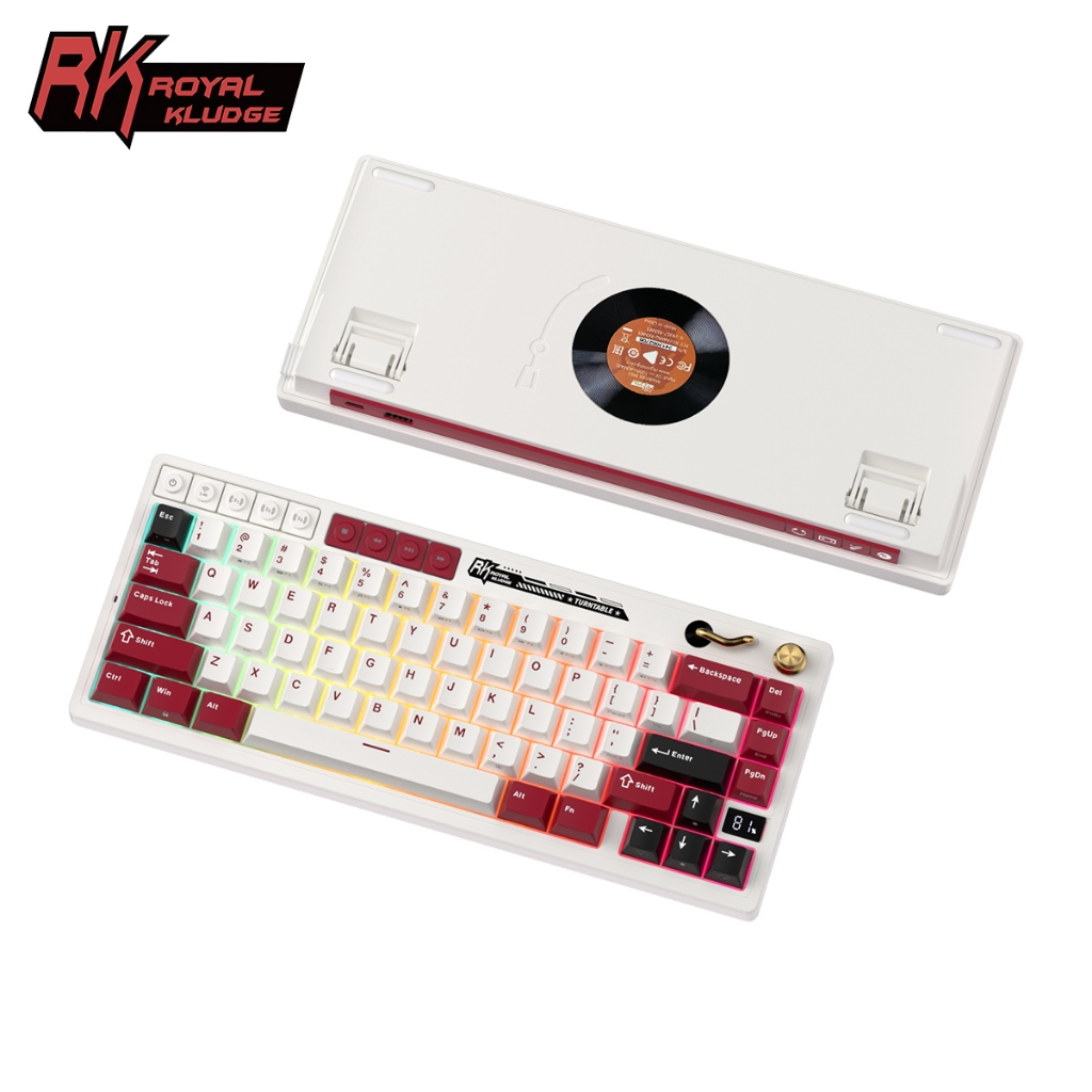 Royal Kludge RK M65 Famicom 66 Key Tri-Mode RGB แบบมีสายบลูทูธ 2.4G ไร้ ...