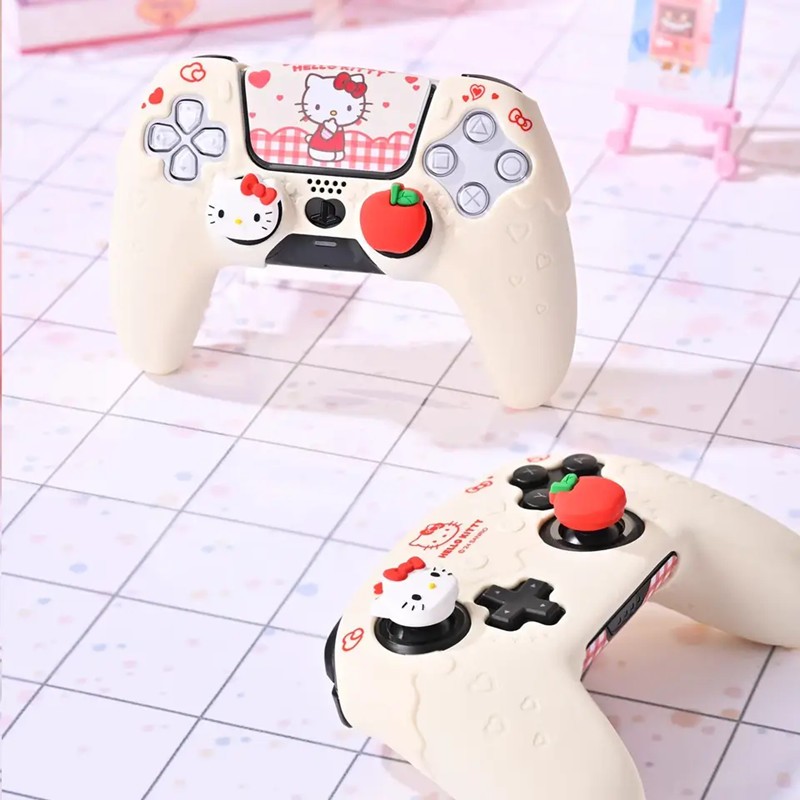 Kawaii Sanrio Cinnamoroll Kuromi Hello Kett การ์ตูน Ps5 Gamepad เคส ...