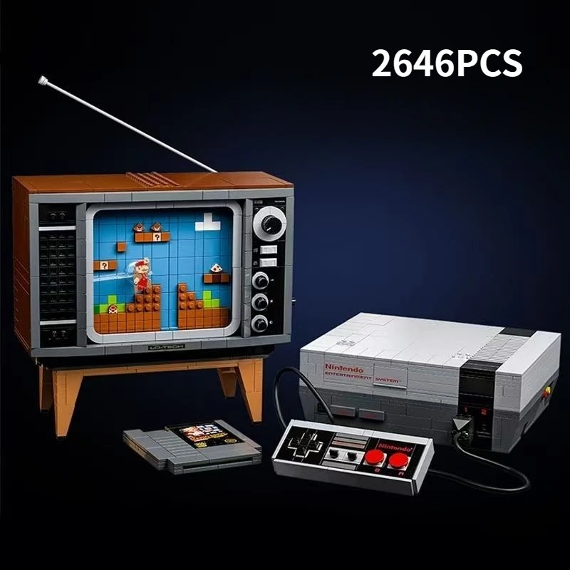 2646pcs ไอเดีย Super NES คอนโซลเกมทีวีรุ่น 71374 Moc Modular Building ...