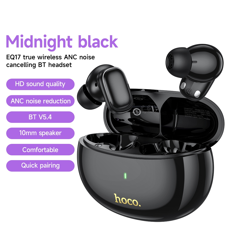 Hoco Original EQ17 TWS หูฟังบลูทูธไร้สาย True ANC ตัดเสียงรบกวนหูฟัง ...