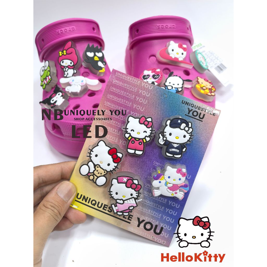 Led NEW Crocs Jibbitz, Crocs Charms, อุปกรณ์รองเท้า, เสน่ห์ที่ปรับแต่ง ...