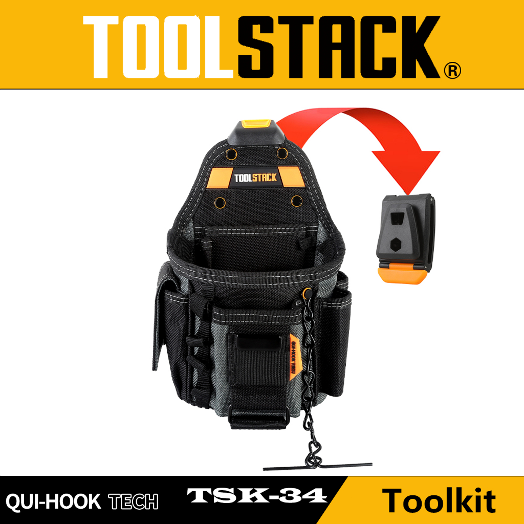 กระเป๋าเครื่องมือแบบแขวนเร็ว, กระเป๋าคาดเอวเครื่องมือช่างไฟฟ้ามัลติฟังก์ชั่น TSK-34 | Shopee ...