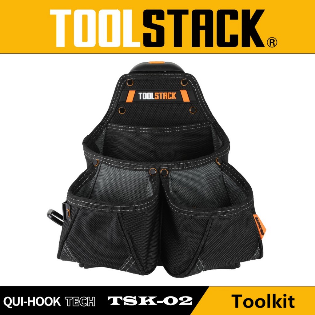 Toolstack Model Worker เฉพาะเครื่องมือแขวนอย่างรวดเร็วกระเป๋าคาดเอวกระเป๋าคู่กระเป๋าเครื่องมือ ...
