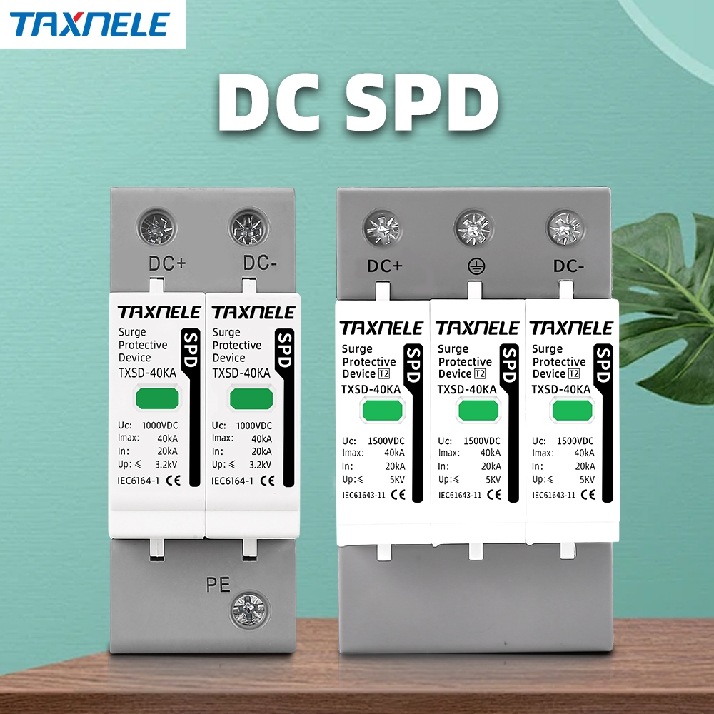 Dc SPD Surge Protector 600V 800V 1000V 2P 3P 20KA 40KA 60KA พลังงานแสง ...