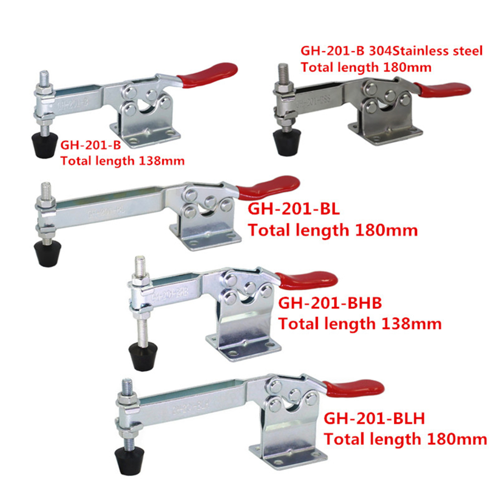 Gh-201-b เครื่องมือช่าง Toggle Clamp อัพเกรดแคลมป์แนวนอน Antislip Quick ...