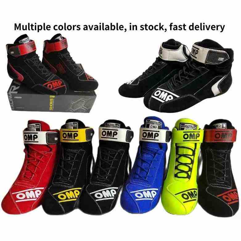 omp genuine leather racing shoes kart shoes flame retardant and ...