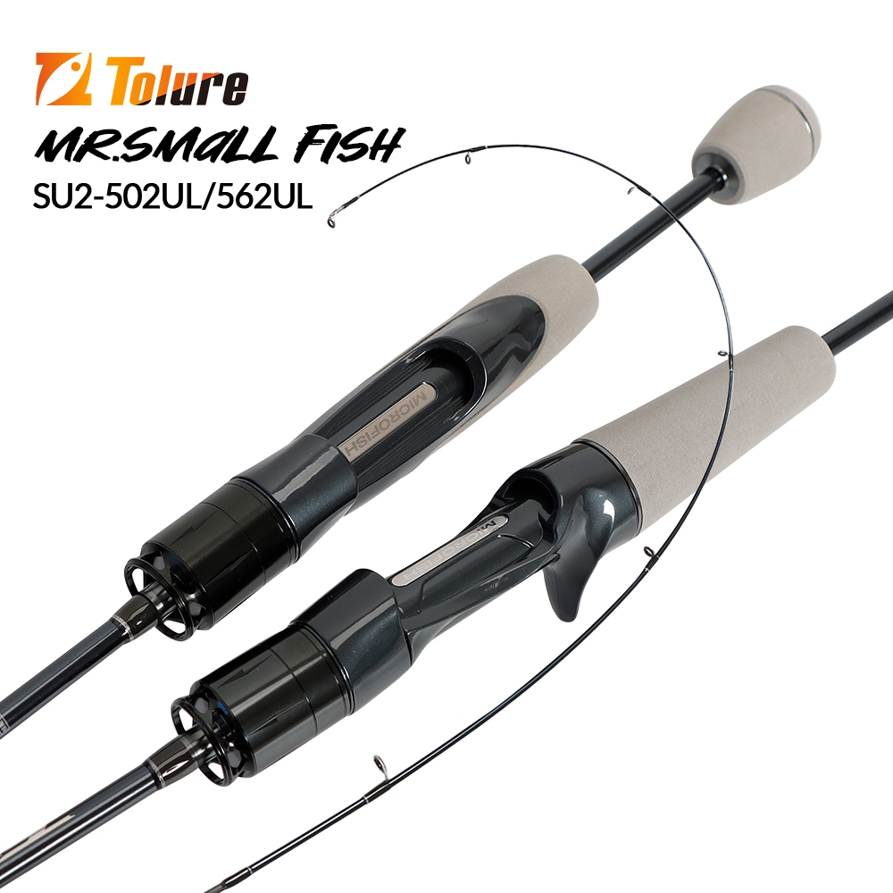 โทลูเอท นาย. ปลาขนาดเล็ก Ultralight Micro Fishing Rod 1.5m/1.68m 1-5g ...