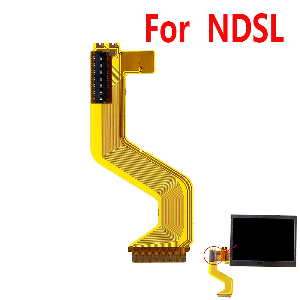 1 PC สายริบบิ้น LCD สําหรับ NDSL ดัดแปลงหน้าจอ LCD หน้าจอด้านล่างเปลี่ยน To Up สายดิ้นหน้าจอ ...