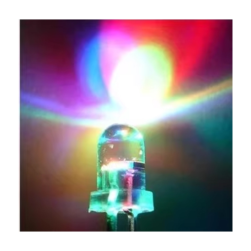 5 มม.สามสีสีสัน Luminous Diode Luminous Tube LED กระพริบที่มีสีสัน ...