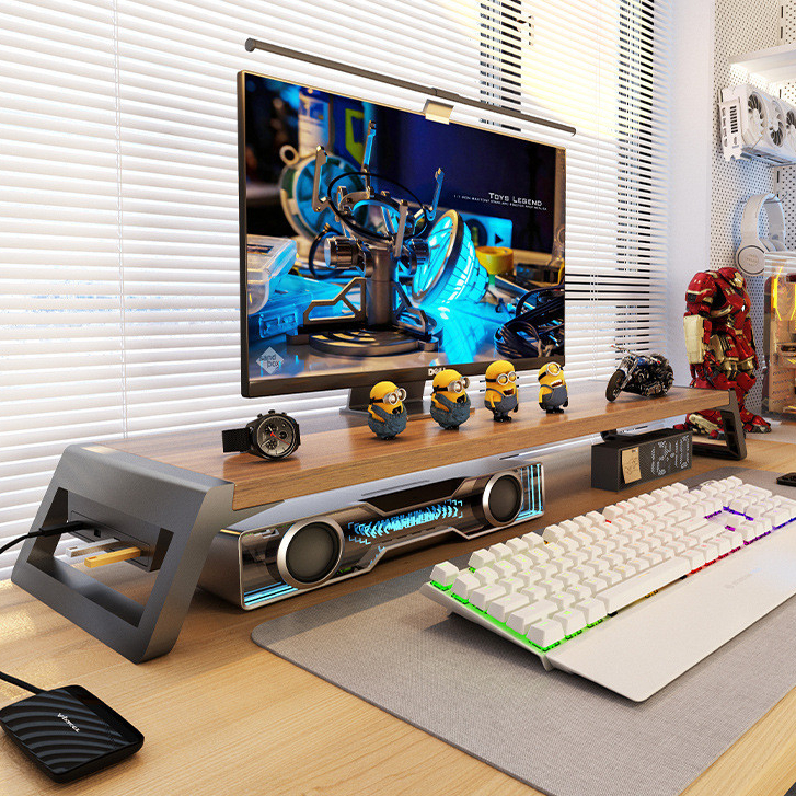คอมพิวเตอร์เดสก์ท็อปยกระดับ Rack Gaming Desktop Storage USB Extender ...