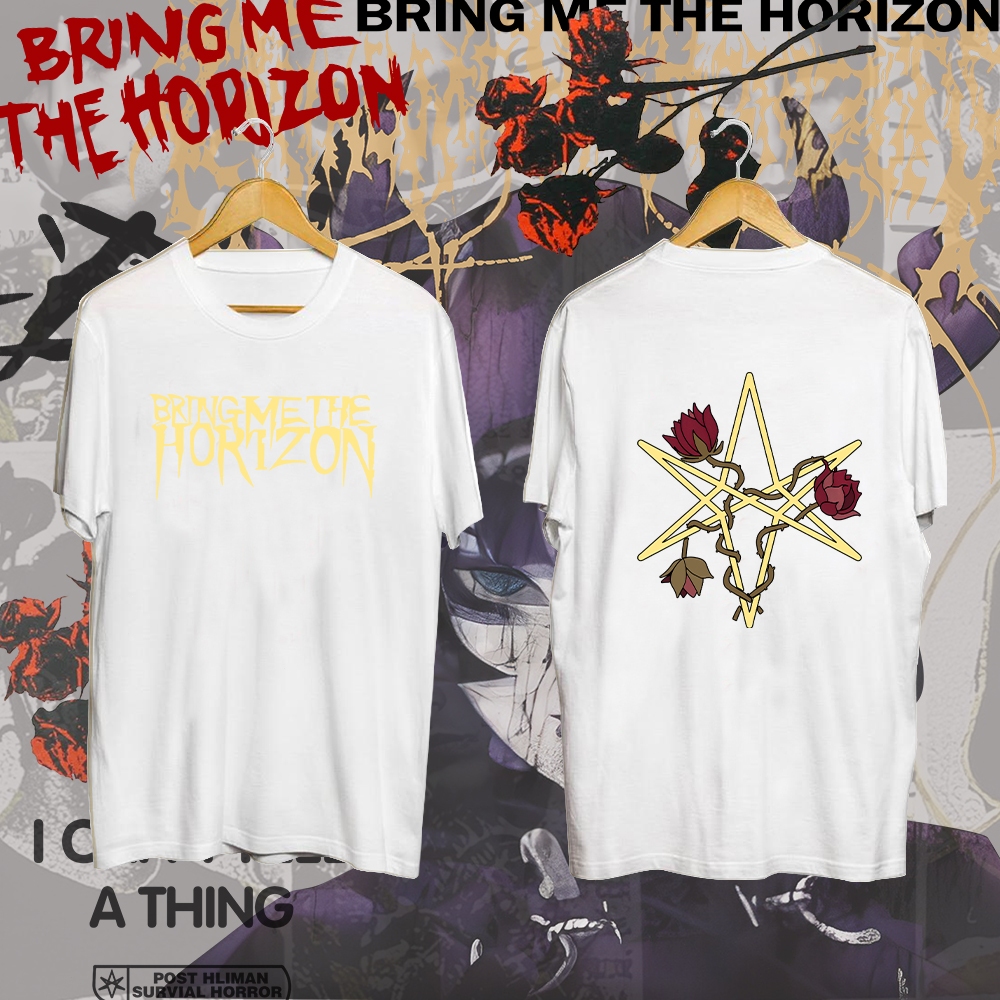 Bring ME THE HORIZON เสื้อยืดคอกลมแขนสั้นพิมพ์ลายคอตตอนแบบยูนิเซ็กซ์ ...