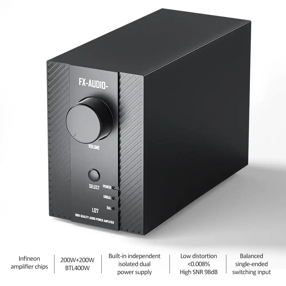 Fx-audio L07 Full Balance Digital Power Amplifier HIFI Fever 200W High ...