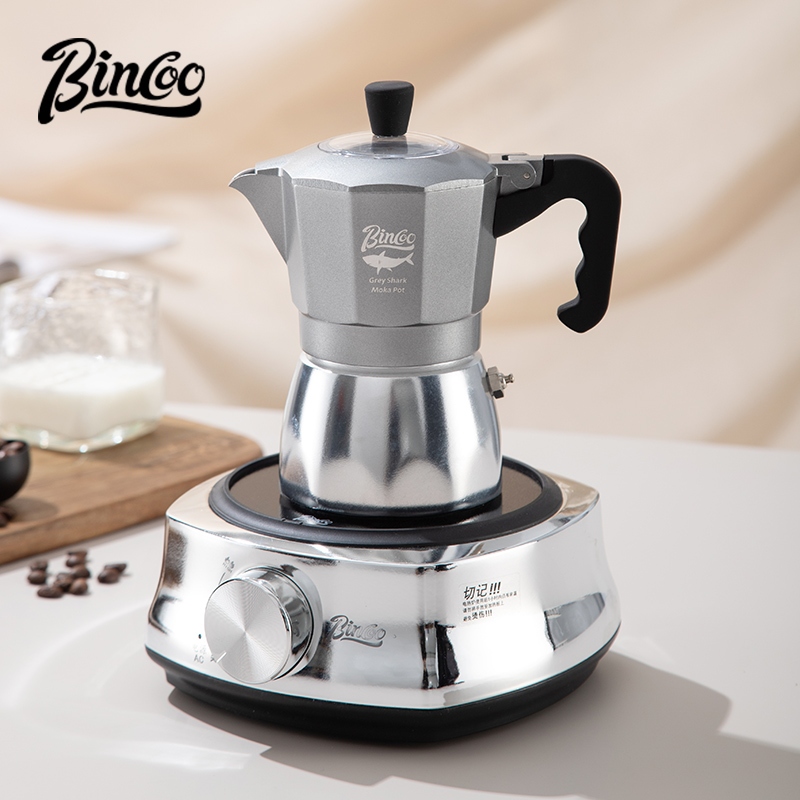 Bincoo Moka Pot Double Valve Coffee Pot Set เครื่องชงกาแฟอิตาลีขนาดเล็กสําหรับใช้ในครัวเรือน 2 ...