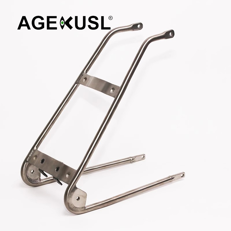 Agekusl ชั้นวางด้านหลังจักรยาน Easy Wheel Cargo Racks Titanium Rack ใช้ ...