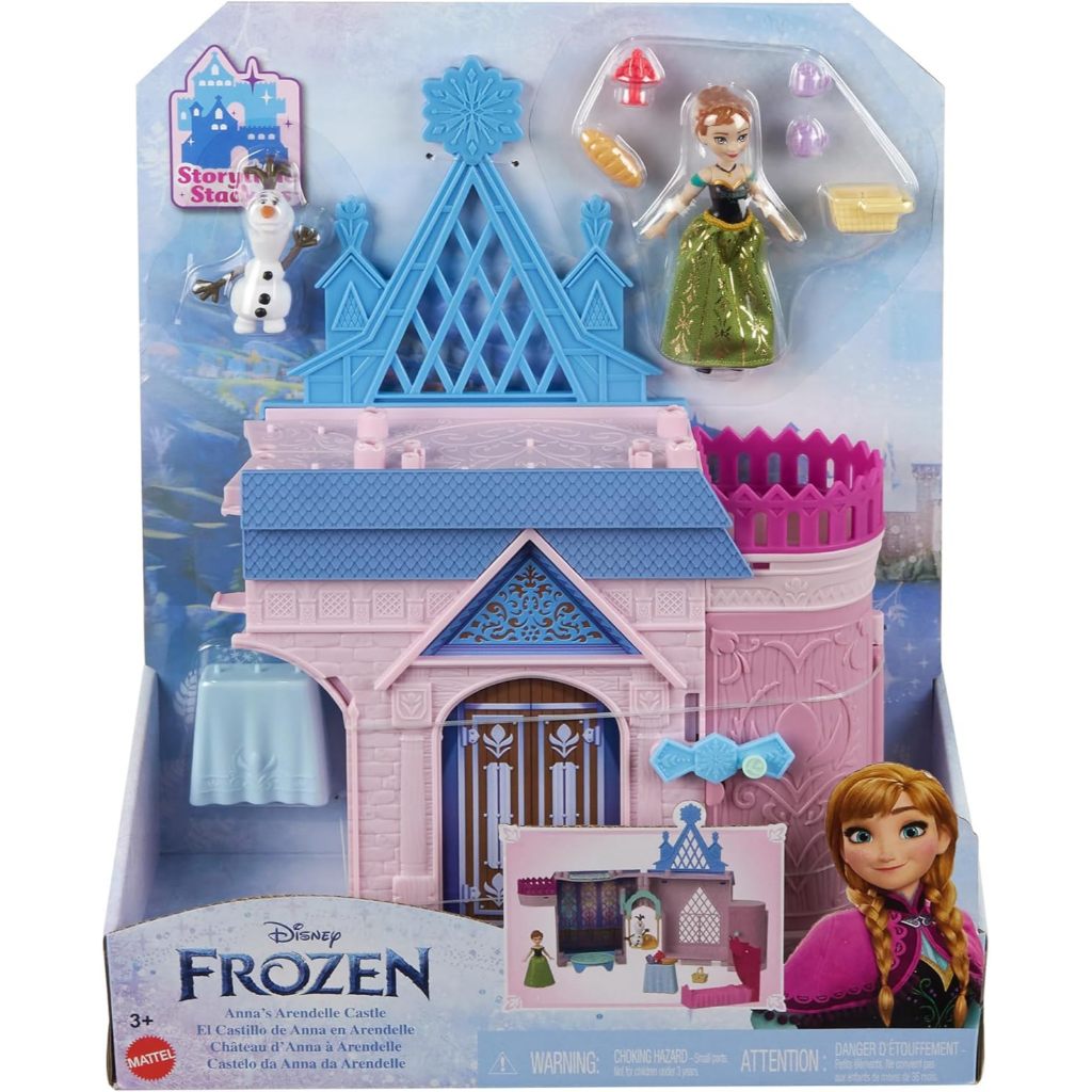 Mattel Disney Frozen Anna Doll House ปราสาทซ้อนพร้อมตุ๊กตาขนาดเล็ก รูป ...