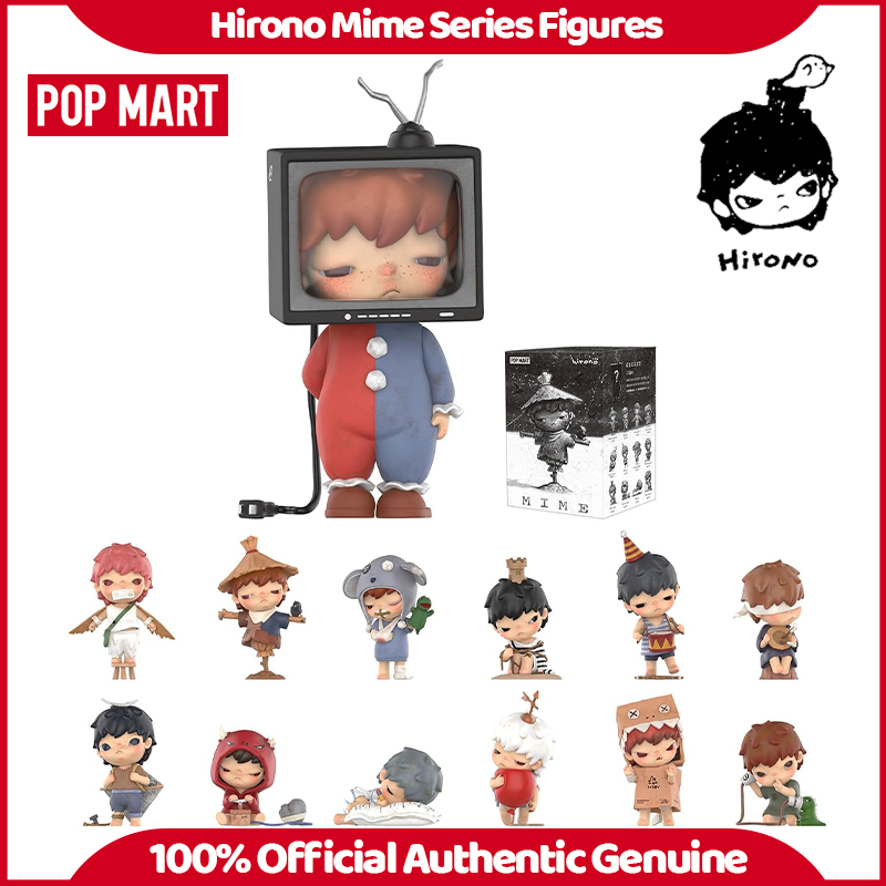 Popmart Hirono MIME Silent Drama Series Blind Box Doll อินเทรนด์เล่น ...