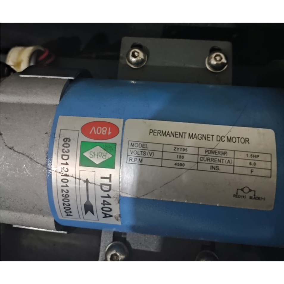 มอเตอร์ลู่วิ่ง Pernament Magnet DC Motor ( MH7683B1 ) 1500W TD1 40A ...