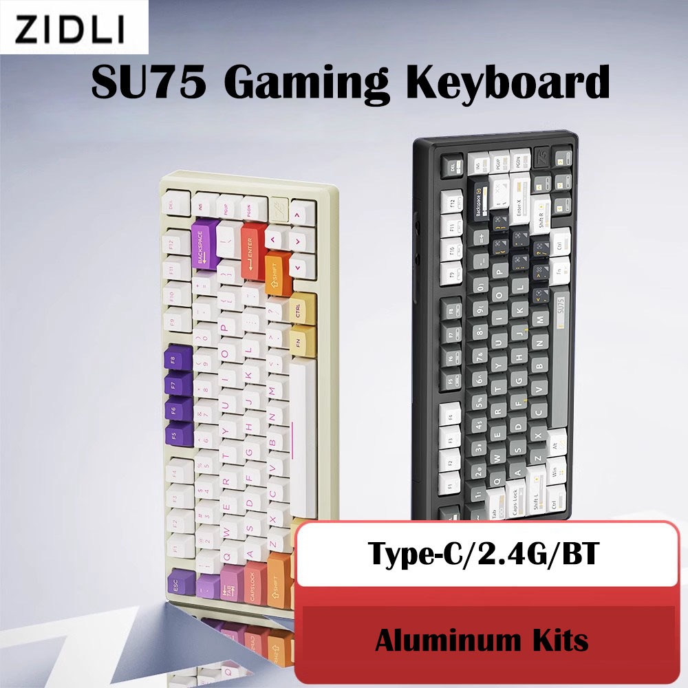 Zidli SU75 Custom Mechanical Keyboard ชุดอลูมิเนียม Hot Swap คีย์บอร์ด ...