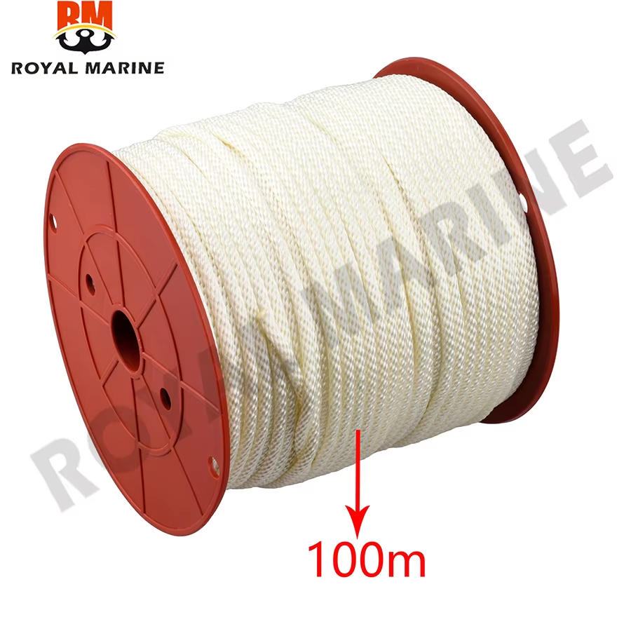 เชือกไนลอน Starter 90790-48194 100M 6MM สําหรับ Yamaha Outboard มอเตอร์ 90790-48194-00 เรือ ...