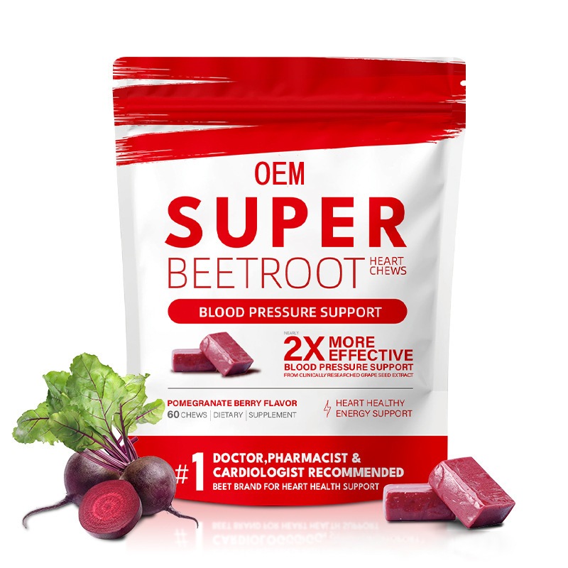 Oem Super Beetroot Heart Chews - Blood Pressure Support & Heart Health ...