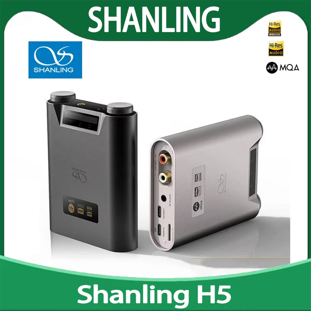 Shanling H5 Hi-Res Bluetooth 5.0 เครื่องขยายเสียงหูฟัง Player AMP MQA ถอดรหัส Dual AK4493SEQ USB ...