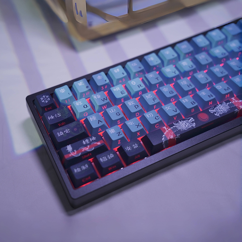 Meta 117keys พุดดิ้ง Keycaps PBT Cherry Profile Keycaps สําหรับ 60 65 ...