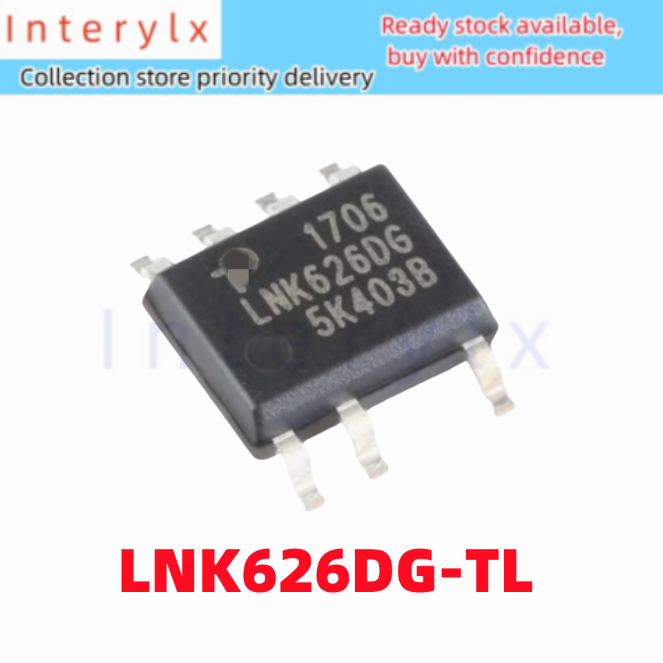5 ชิ้น/ล็อตยี่ห้อใหม่ Patch LNK626 LNK626DG-TL LNK 626 DG-TL Patch SOIC ...