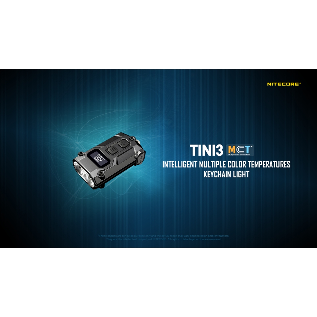 Nitecore TINI3 600 ลูเมน รองรับไฟฉายพวงกุญแจ EDC ชาร์จโดยตรง USB-C ...