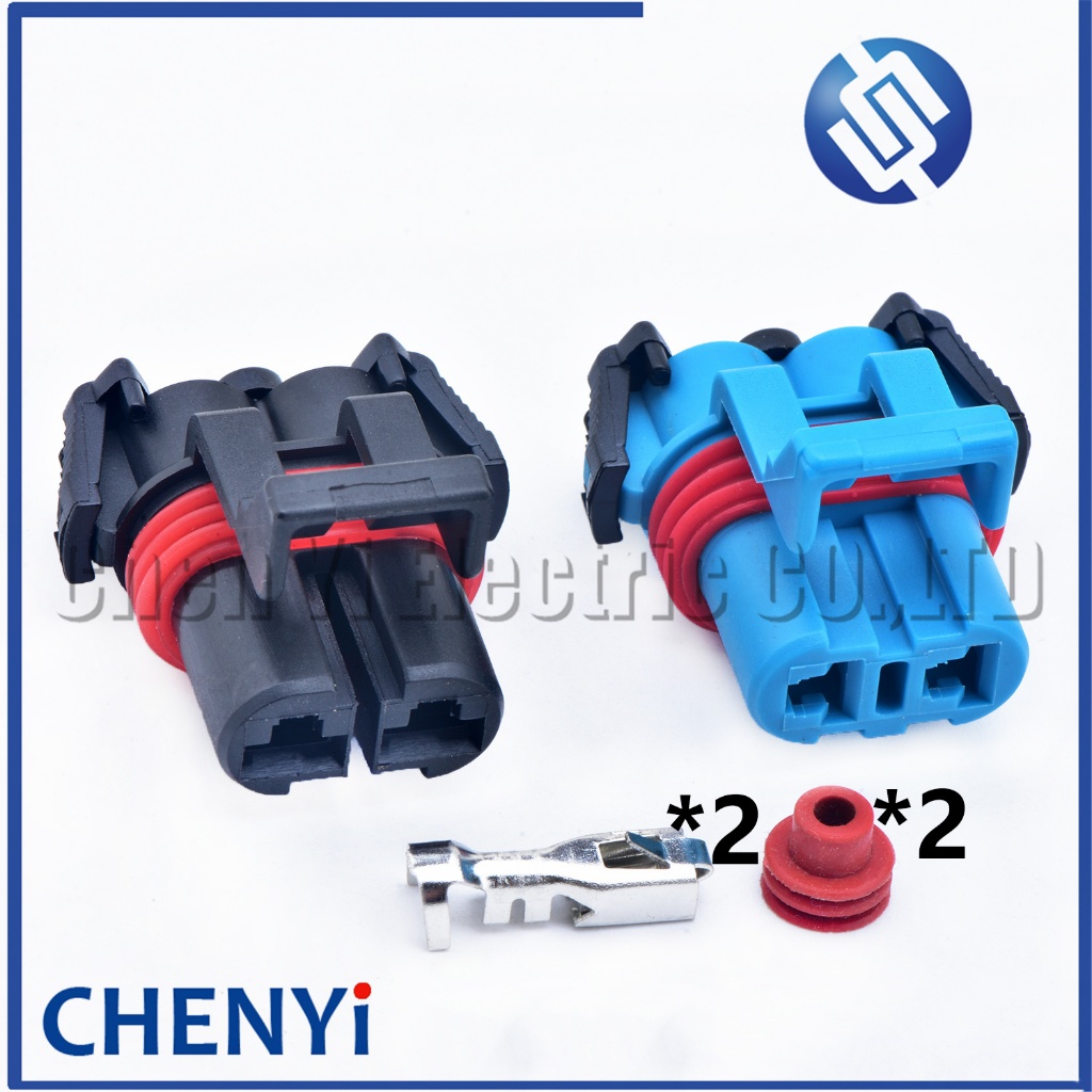 2 Pin Female ขั้วต่อกันน้ําอัตโนมัติ Metri-Pack 480 Sealed Assembly ...
